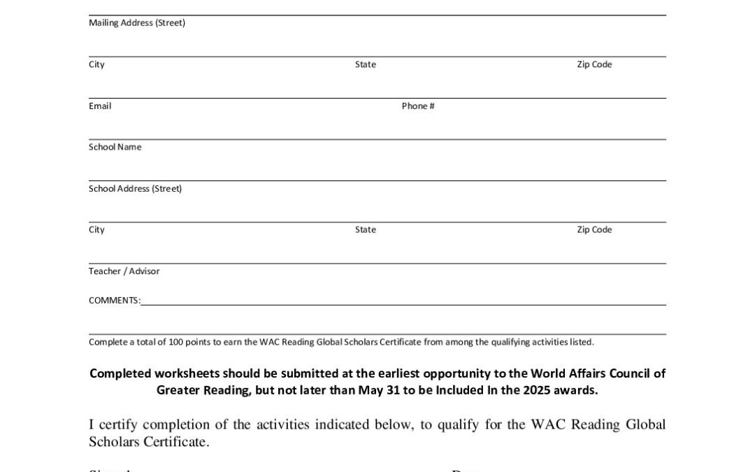 WAC_Reading_Global_Scholars_Cert_Worksheet_2025 | The World Affairs ...