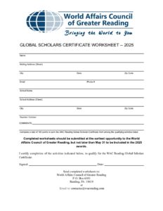 WAC_Reading_Global_Scholars_Cert_Worksheet_2025 | The World Affairs ...